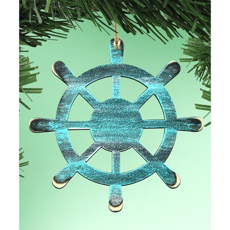 Designocracy Captains Wheel Wooden Magnet Wall Decor 99536M | Zoro
