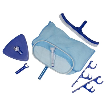 Pool Central Blue Assorted Pool Maintenance Cleaning Kit - 6 Piece ...