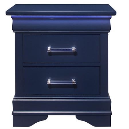 Global Furniture Usa CHARLIE-BLUE-NS W-LED Charlie Modern ...