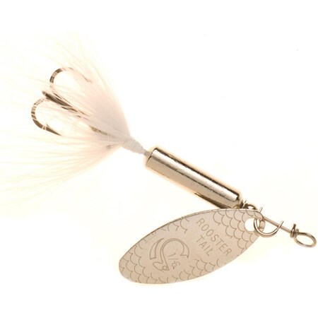 Yakima Rooster Tails 0.06 oz. Original Rooster Tail in Chrome White 206 ...