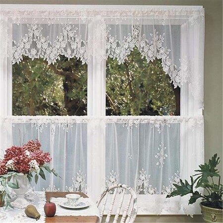 Heritage Lace 60 x 30 in. Tea Rose Swag Pair 6255WS-30PR | Zoro