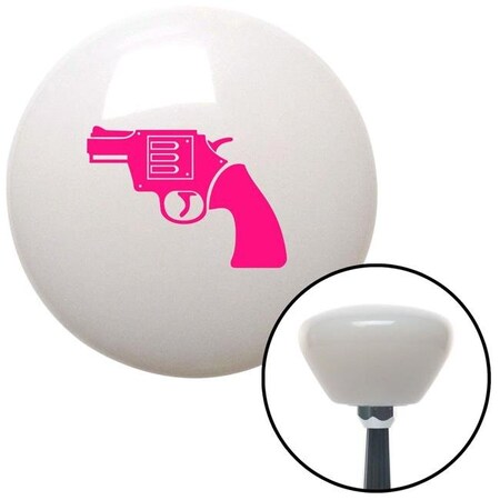 Newalthlete Pink Gun White Retro Shift Knob with M16 x 1.5 Insert ...