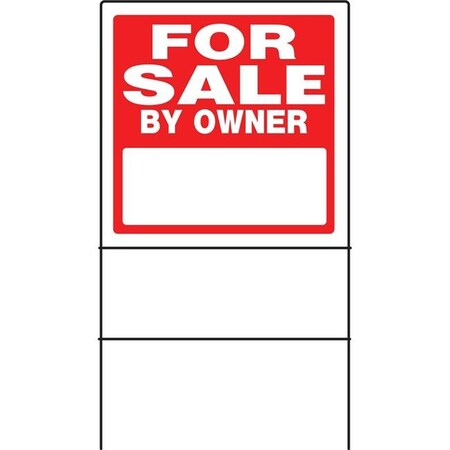 Hillman 18 x 18 in. White Framed Plastic for Sale By Owner Sign Red - 3 ...