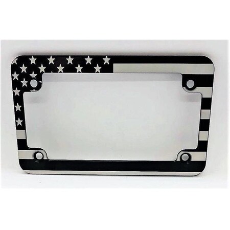 Hmc HMC HMC-MCSLIM-AMERFLG-B Slimline American Flag Aluminum Motorcycle ...