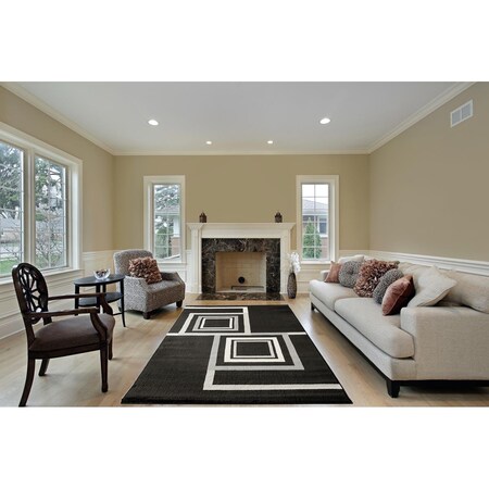 Terreno 5 x 7 ft. Discount World Modern Jersey Collection Stylish Stain ...