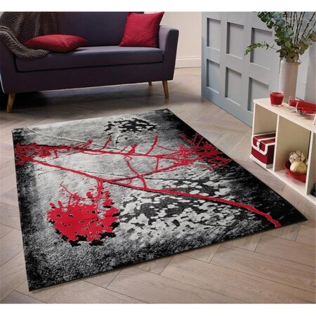 Terreno 5 x 7 ft. Modern Jersey Collection Abstract Stylish Stain ...