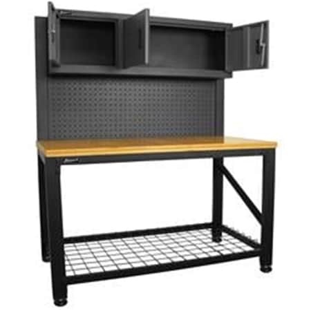 Homak Homak GS00659031 68.50 x 59.25 x 30.37 in. Wood Top Workbench ...