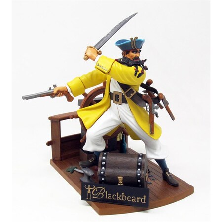 Atlantis Models 1-10 Scale Bloodthirsty Beard Pirate Plastic Figures ...
