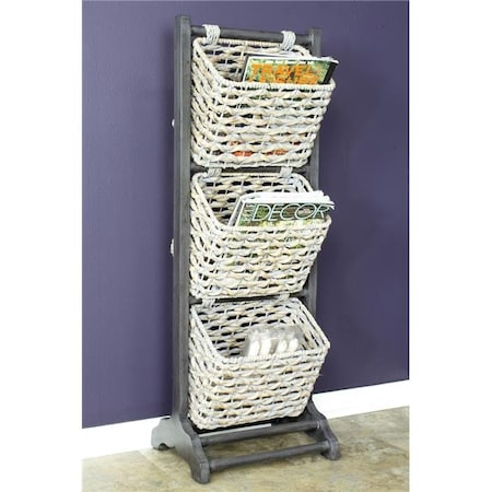 Heather Ann Creations Heather Ann Creations W22330-GREY Vale 3-Tier ...