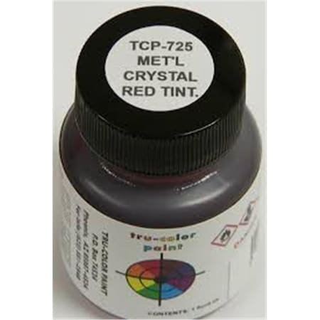 True Color Paint High Gloss Metallic Cry Red Tint 1 oz Paint TCP725 | Zoro
