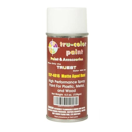 Tru-Color Tru-Color 4016 4.5 oz Spray Paint; Matte Aged Rust TCP4016 | Zoro