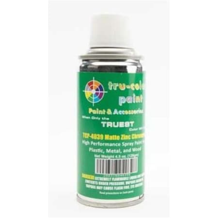 Tru-Color Paint 4.5 oz Paint Spray Can, Matte Zinc Chromate TCP4039 | Zoro