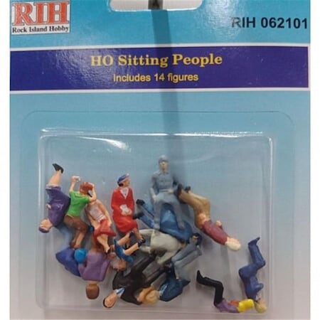 Rockisland HO Sitting People Figures, 14PK RIH062101 | Zoro