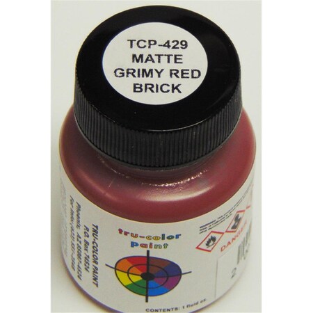 True Color Paint Matte Grimy Red Brick - 1 oz TCP429 | Zoro