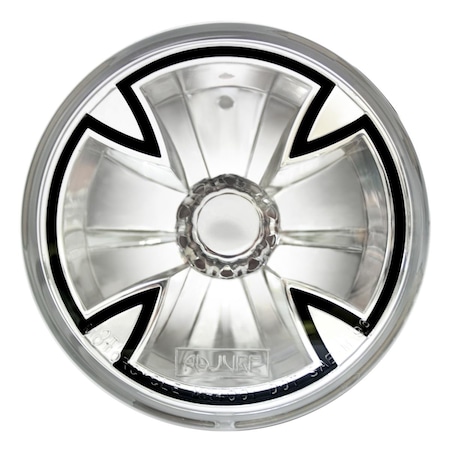 In Pro Car Wear 4.5 in. Diamond Cut Iron Cross Headlamp with H4 Bulb ...