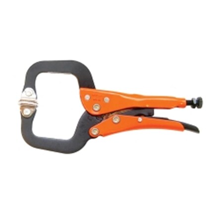 Keen Grip-On Epoxy Coated C-Clamp with Swivel Tips, 6 in. KE646771 | Zoro