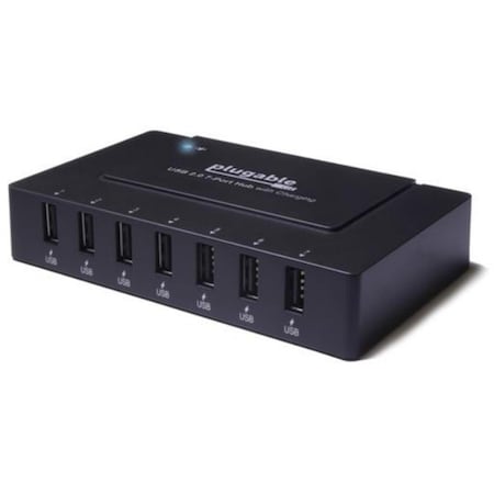 Plugable Technologies 60 watt USB 2.0 7-Port Hub with Power Adapter ...