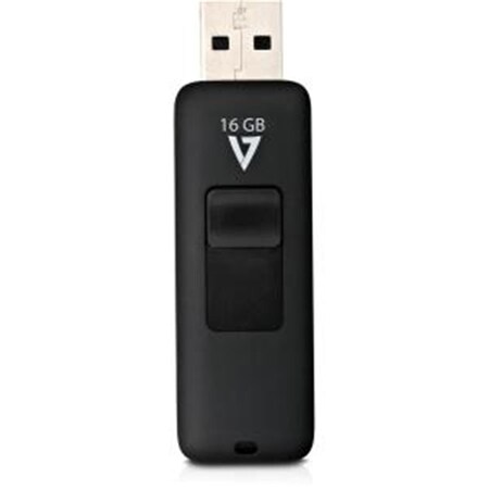 V7 Memory 16GB USB 2.0 Flash Drive with Retractable USB Connector ...