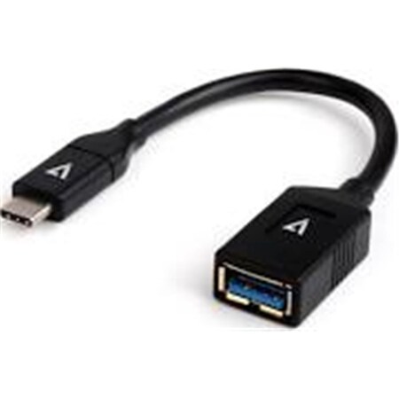 V7 0.3 ft. Male-Female USB C to USB 3.1 Adapter, Black V7U3C-BLK-1N | Zoro