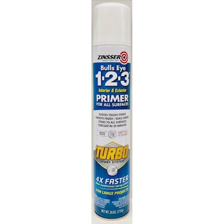 Defenseguard 26 oz Primer Bullseye Turbo Spray Paint, White DE1835939 ...