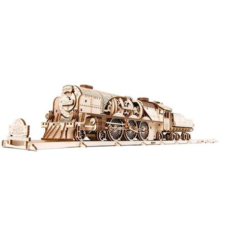 Ugears UGears UTG0045 V-Express Steam Train & Tender Wooden 3D Model ...