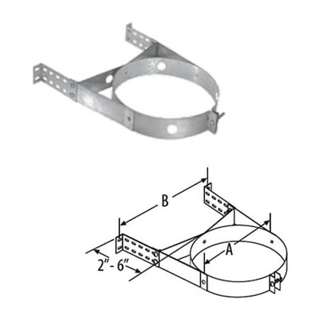 Dura Vent Dura Vent 6DT-AWS 6 x 8 in. DuraTech Adjustable Wall Support ...