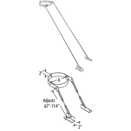 Dura Vent Dura Vent 6DT-XRS 6 & 8 in. DuraTech Extended Roof Bracket ...