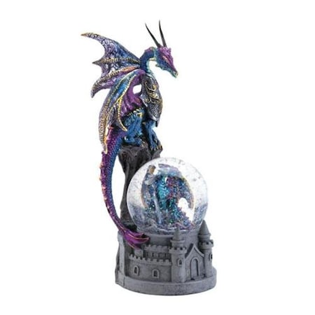 Auric Dragon Castle Glittering Snow Globe AU780436 | Zoro