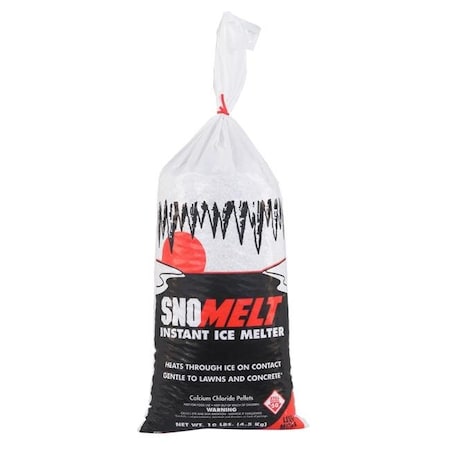 Snomelt S010BG 10 lbs Calcium Chloride Pellet Bag S010BG | Zoro