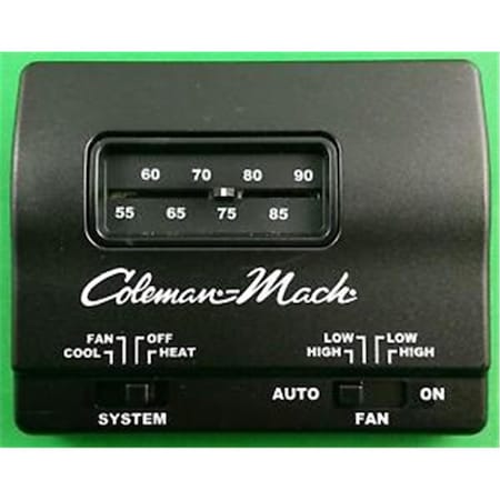 Coleman Rvp 12 V Heat-Cool Thermostat, Black C7W-7330F3852 | Zoro