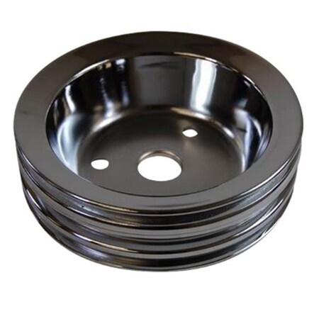 Racing Power Crankshaft Pulley for 1959 Chevy 3B, Chrome RPC-R8963 | Zoro