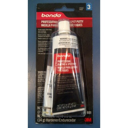 3M Glaze & Spot Putty Repair Paint Scratches 3 oz Tube B56-801 | Zoro
