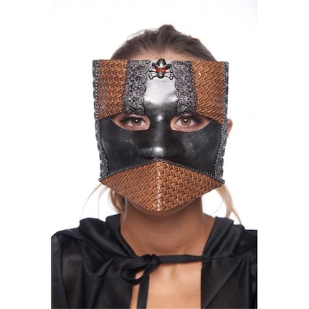 Kayso Silver Full Face Steampunk Mask with Skull Red Eyes SPM017SL | Zoro