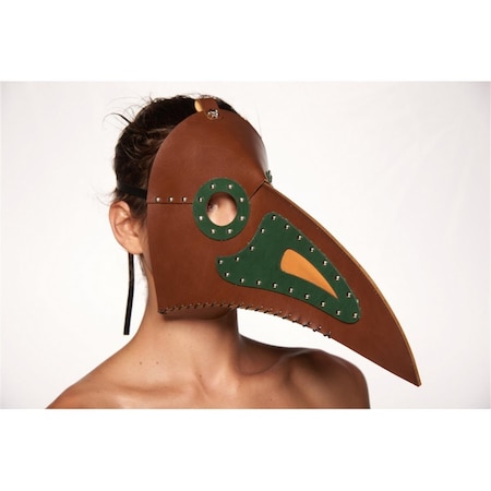 Kayso Long Birdman Nose Masquerade Mask Brown LTM010BRW | Zoro