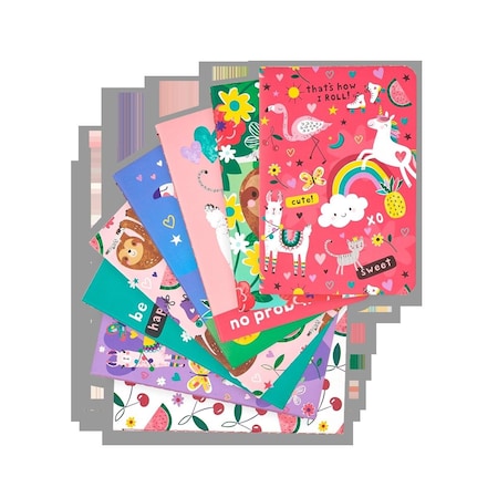 Ooly Mini Pocket Pal Journals Notebook Set Funtastic Friends Set of 8 ...