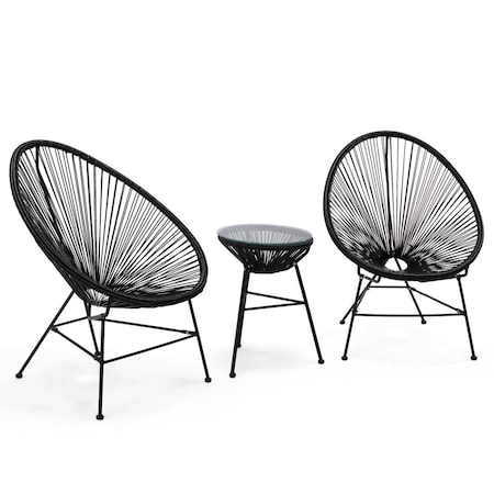 Patio Trasero Montara Modern Outdoor Acapulco Lounge Patio Set with ...
