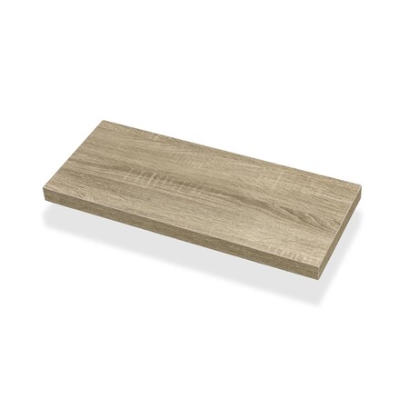 Kd Gabinete 24 in. Avalon MDF with Veneer Overlay Floating shelf, Oak ...