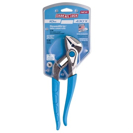 Channellock 10 in. Speedgrip Pliers CNL-430X | Zoro