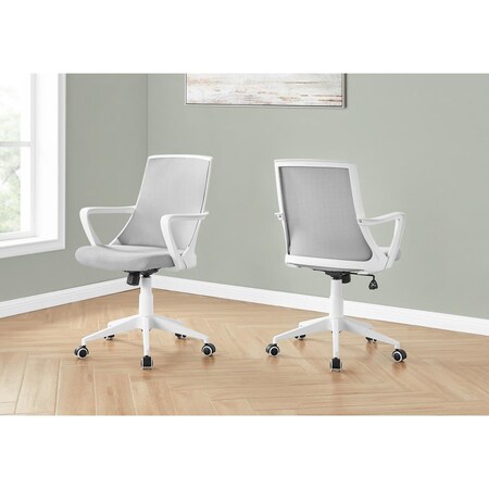 Clean Choice Mesh & Multi Position Office Chair White & Grey CL3072174 ...