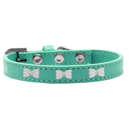 Pet Pal White Bow Widget Dog CollarAqua Size 16 PE868504 | Zoro