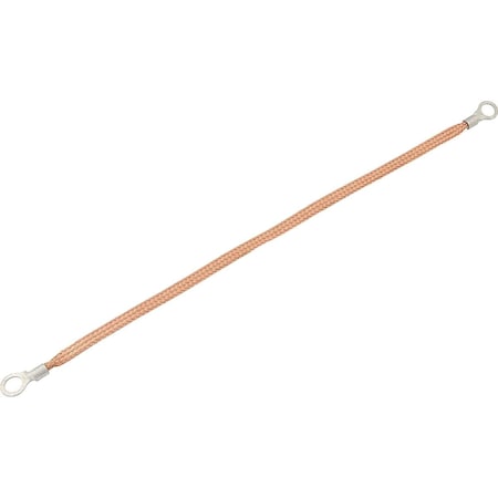 Allstar Performance 18 x 0.25 in. Copper Ground Strap Ring Terminals ...