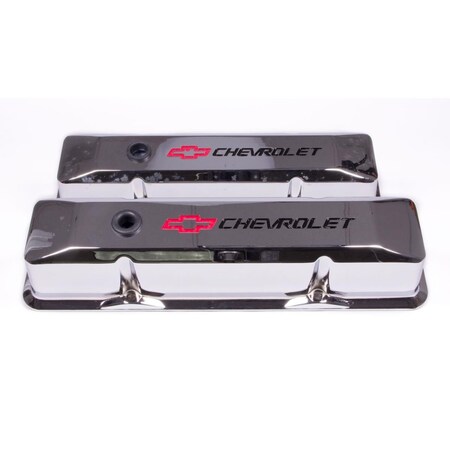 Proform Die Cast Tall Baffle Valve Covers for Small Block Chevy, Chrome ...