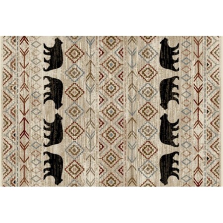 Sleep Ez 30 x 46 in. Cozy Cabin Rustic Quilt Printed Nylon Kitchen Mat ...