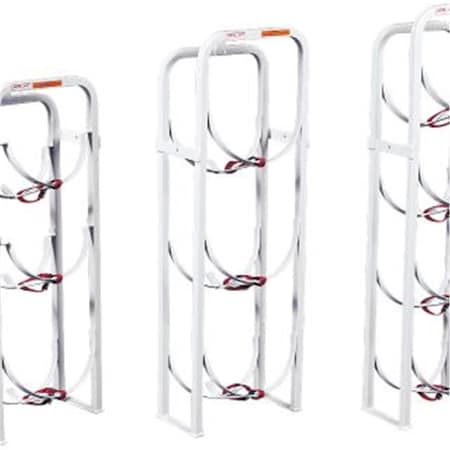 Weather Guard 48.5 in. Refrigerant Tank Rack for High-Roof Vans, White ...