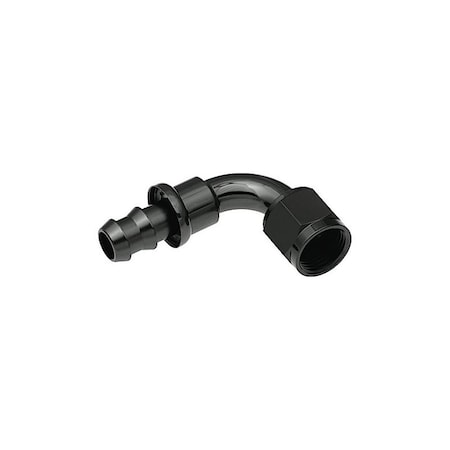 Red Horse Performance 06 90 Degree An-Jic Hose End Push Lock - Black ...