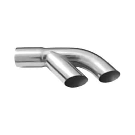 Pypes Performance Exhaust Round Angle Cut Slip-Fit Polished Splitters ...