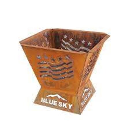 Blue Sky Blue Sky 29.5 in. Badlands Fire Pit, Stars & Stripes ...