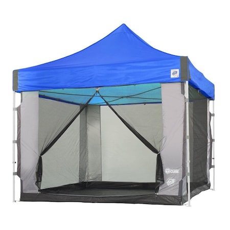 E-Z Up 10 x 10 ft. Straight Leg Canopy EZ Up Cube Mesh Canopy Screen ...
