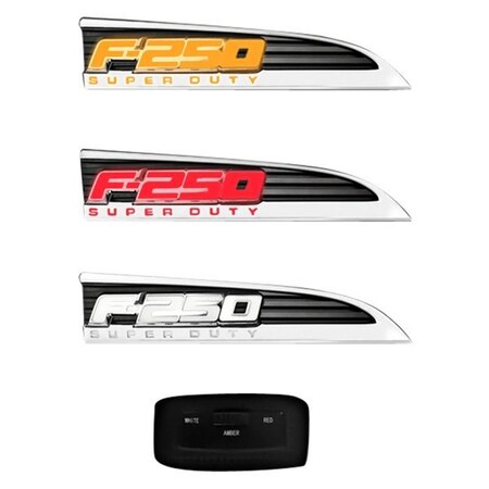 Complete Athlete Illuminated Emblems Fender Emblems in Chrome for 2011 ...