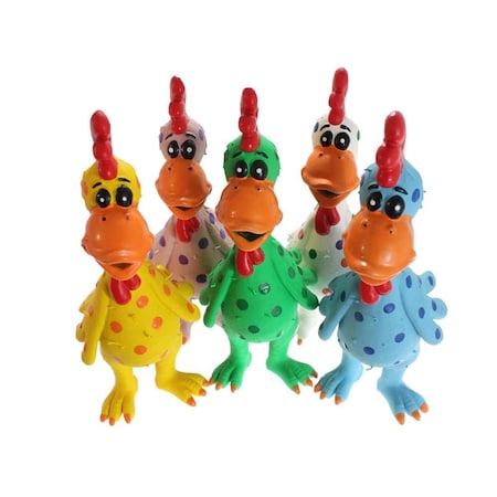 Multipet 11.5 in. Globkens Large Chickens Dog Toy, Assorted Color ...